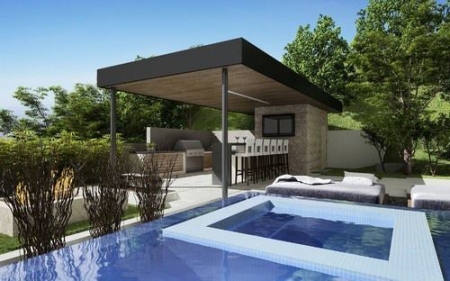 Quiosques para piscina: tipos + 20 fotos de modelos incríveis